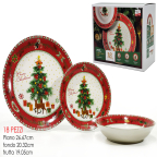 CAFFE' GRAZIE Servizio Tavola Porcellana 18pz. cod. 10202