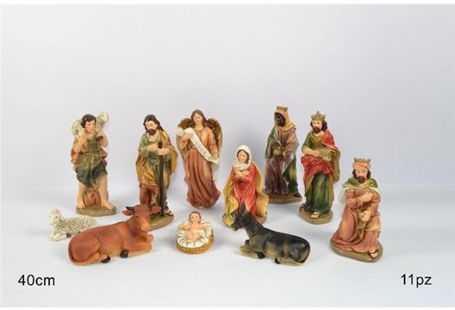 CAFFE' GRAZIE Set Natività 11 pezzi 40cm. cod. 10219