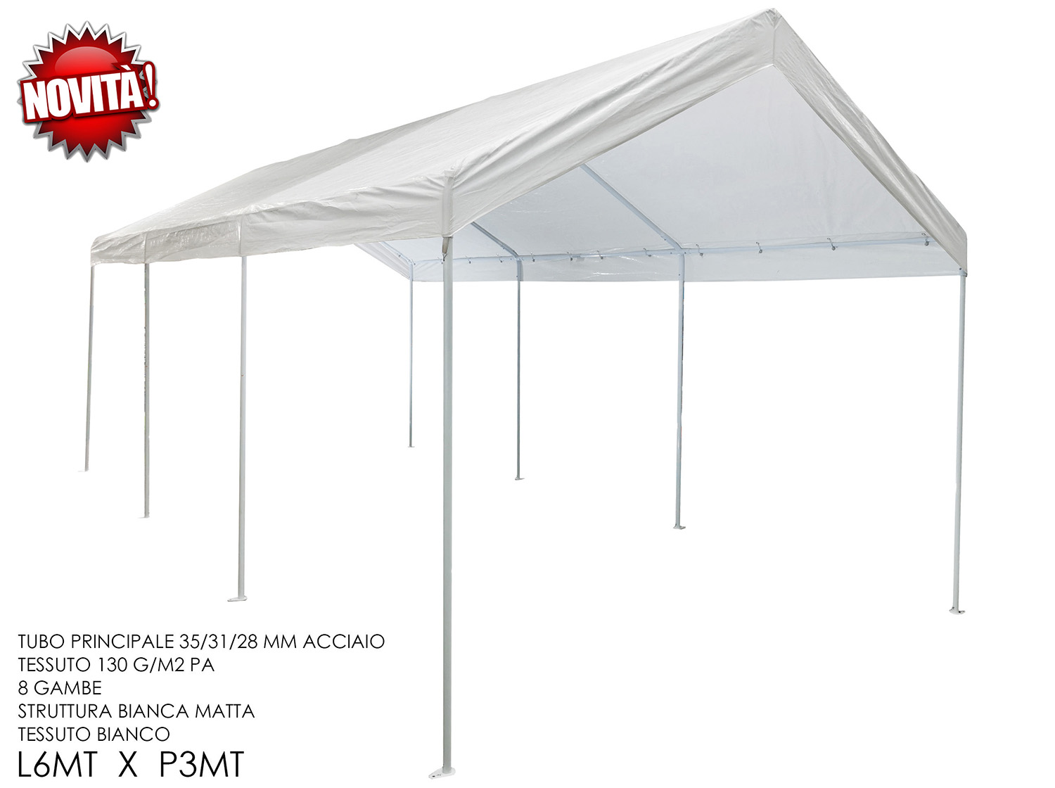 General Trade Gazebo 3x6cm cod. 10613