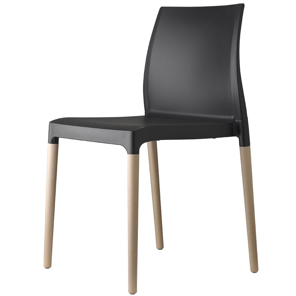 Scab Design Sedia Natural Chloe Chair con gambe in legno cod. 2993
